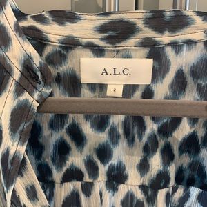 A.L.C. | Dresses | Alc Jen Silk Animal Print Dress | Poshmark